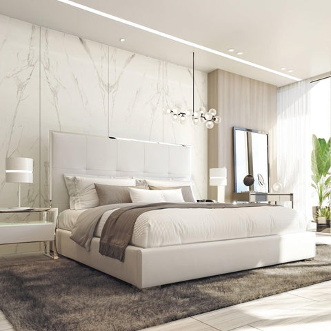 Giorgio Bed White – Modani Furniture