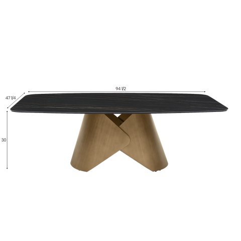 Siena Dining Table Black – Modani Furniture