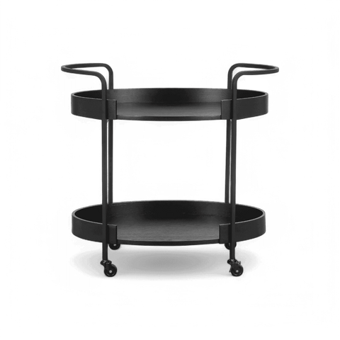 Lattice Black Bar Cart – Modani Furniture