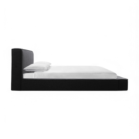 Nova Black Fabric King Bed – Modani Furniture