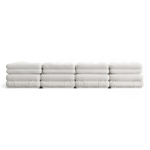 Cloud Sectional Sofa White Boucle | Modani x The Kooples Limited Editi ...