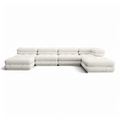 Cloud Sectional Sofa White Boucle | Modani x The Kooples Limited Editi ...