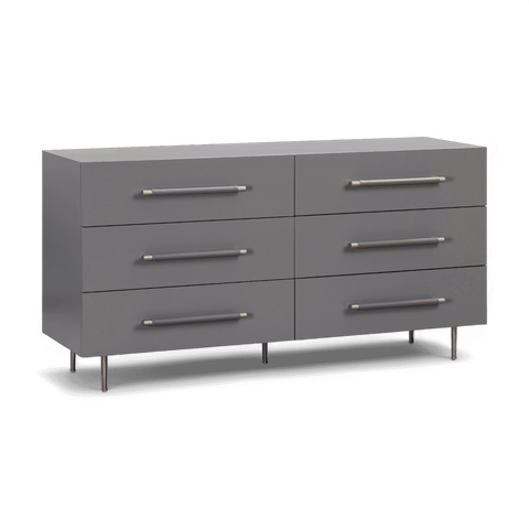 Glade Grey 6 Drawer Dresser – Modani Furniture