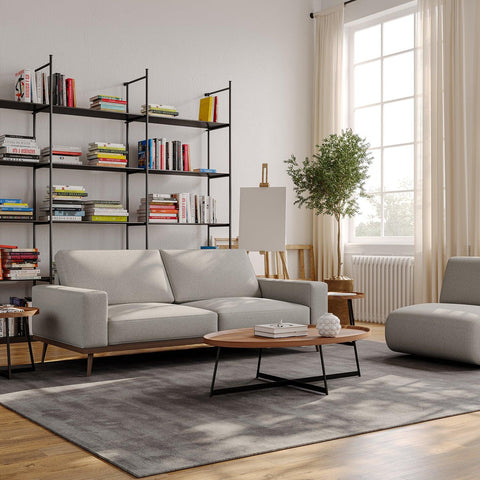 Aiden 3 Seater Sofa Light Gray – Modani Furniture