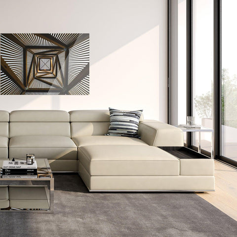 Amadeo Ottoman Light Gray – Modani Furniture