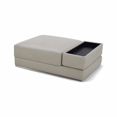 Amadeo Ottoman Light Gray – Modani Furniture