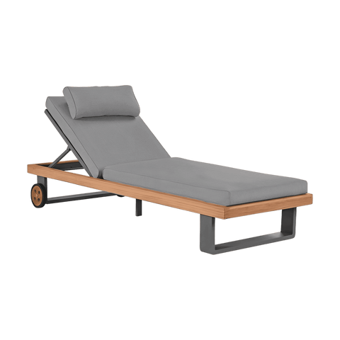 Bali Outdoor Lounger Light Gray – Modani Furniture