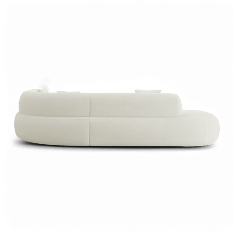 Boba Sectional Sofa White Boucle – Modani Furniture