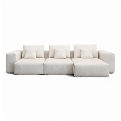 Cielo Sectional Sofa Ivory – Modani Furniture