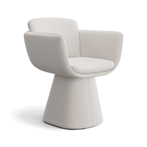 Rune Swivel Dining Chair Beige – Modani Furniture