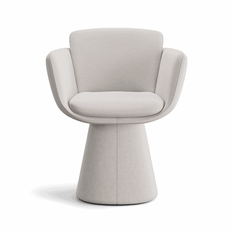 Rune Swivel Dining Chair Beige – Modani Furniture