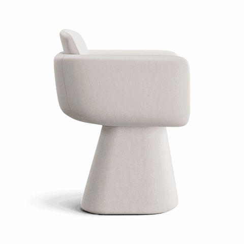 Rune Swivel Dining Chair Beige – Modani Furniture