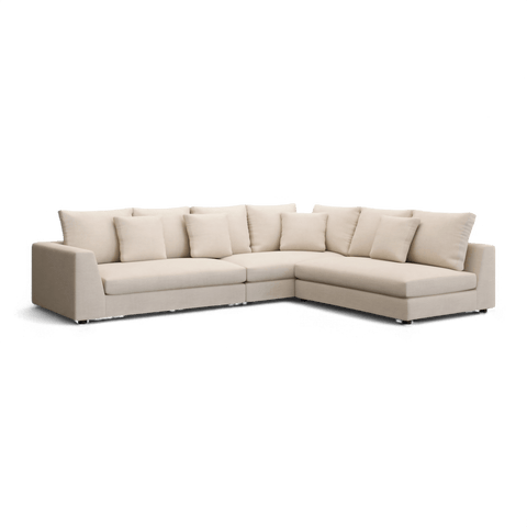 Gianni Sectional Sofa Cream – Modani Furniture