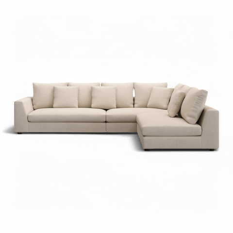 Gianni Sectional Sofa Cream – Modani Furniture