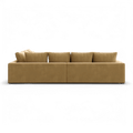 Gianni Sectional Sofa Camel Velvet – Modani Furniture