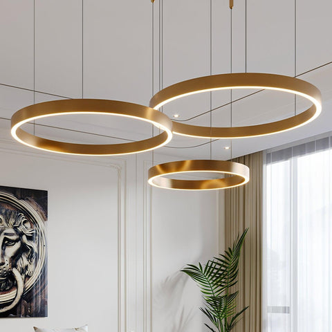 Helios Ceiling Lamp 32" Gold – Modani Furniture