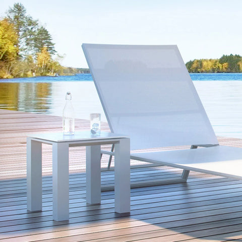 Isa Outdoor Side Table White – Modani Furniture