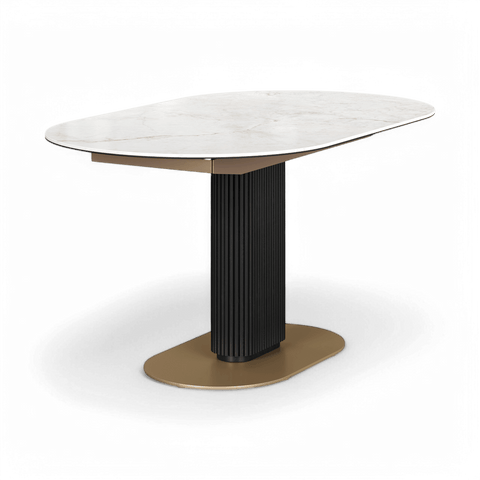 Luna Extendable Dining Table White – Modani Furniture