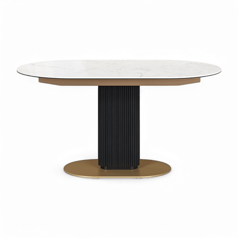 Luna Extendable Dining Table White – Modani Furniture