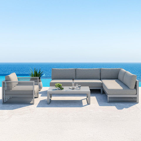 Mallorca Outdoor Sectional Sofa Gray – Modani Furniture