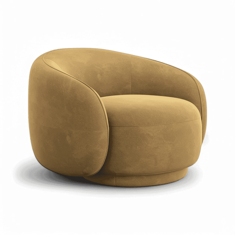 Nido Lounge Chair Camel Velvet | Modani x Kobi Karp Limited Edition ...