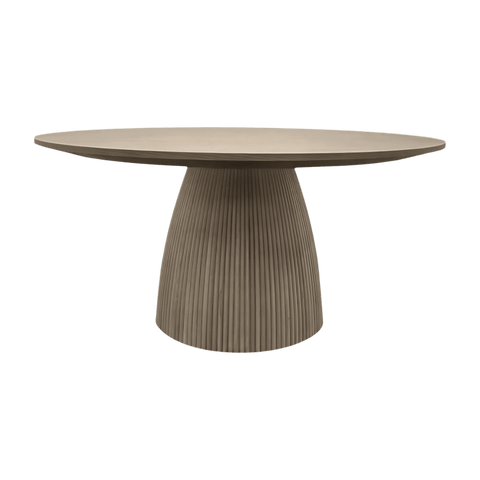 Oxford Round Dining Table Greige Oak – Modani Furniture