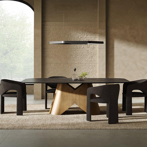 Siena Dining Table Black – Modani Furniture