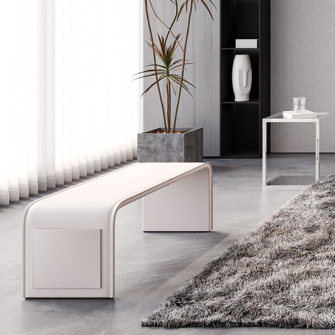 Sienna Bench White – Modani Furniture