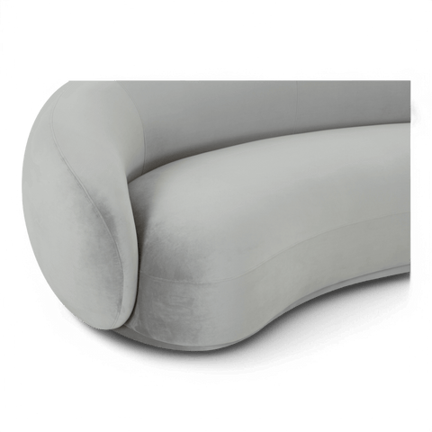 Urbana Light Grey Velvet Sofa – Modani Furniture