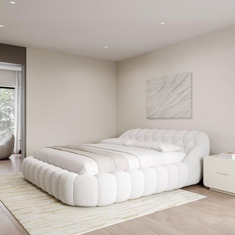 Warby Bed White – Modani Furniture