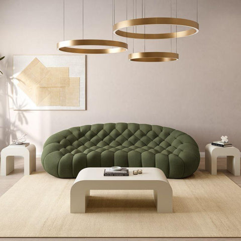Warby 3 Seater Sofa Green – Modani Furniture