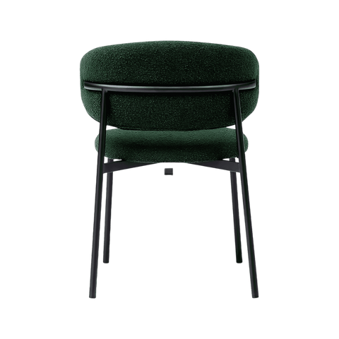 Zoya Dining Chair Green Boucle – Modani Furniture